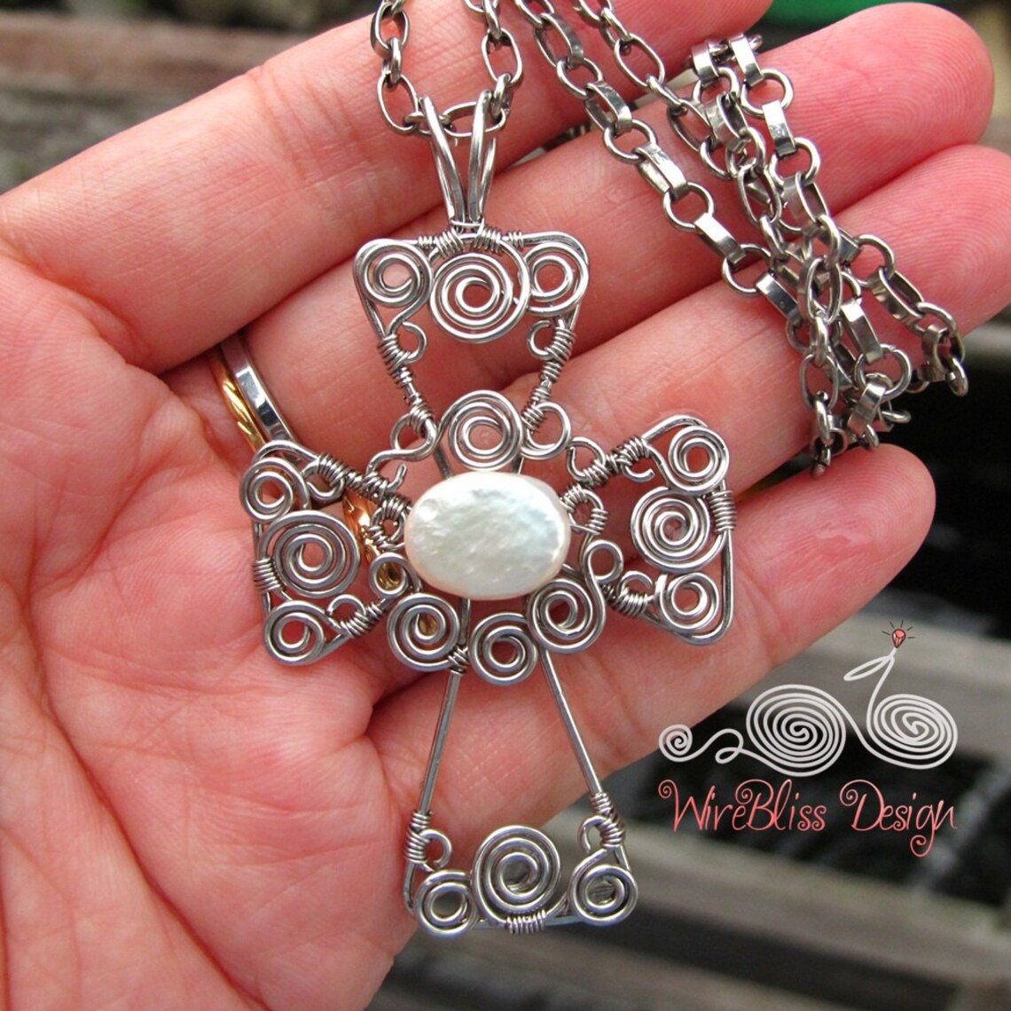WIRE JEWELRY TUTORIAL Wire Wrapped Cross Pendant - Etsy