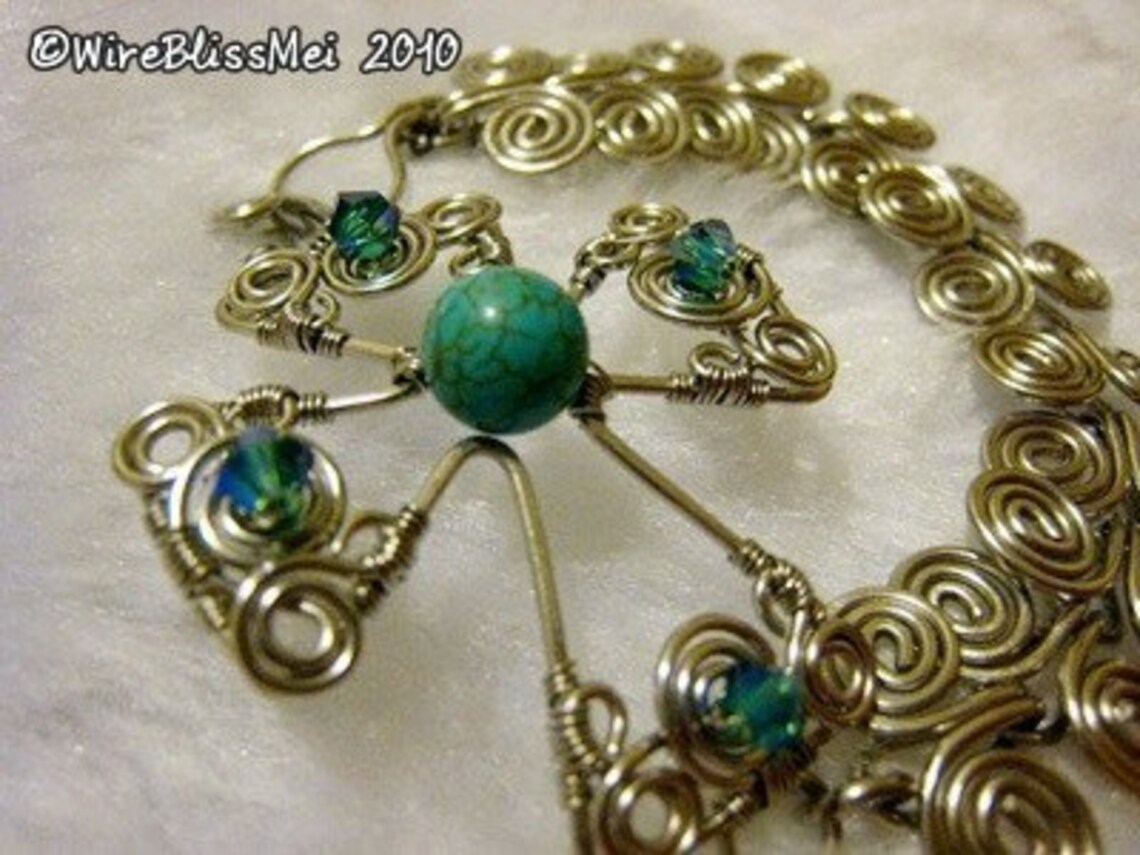WIRE JEWELRY TUTORIAL Wire Wrapped Cross Pendant - Etsy