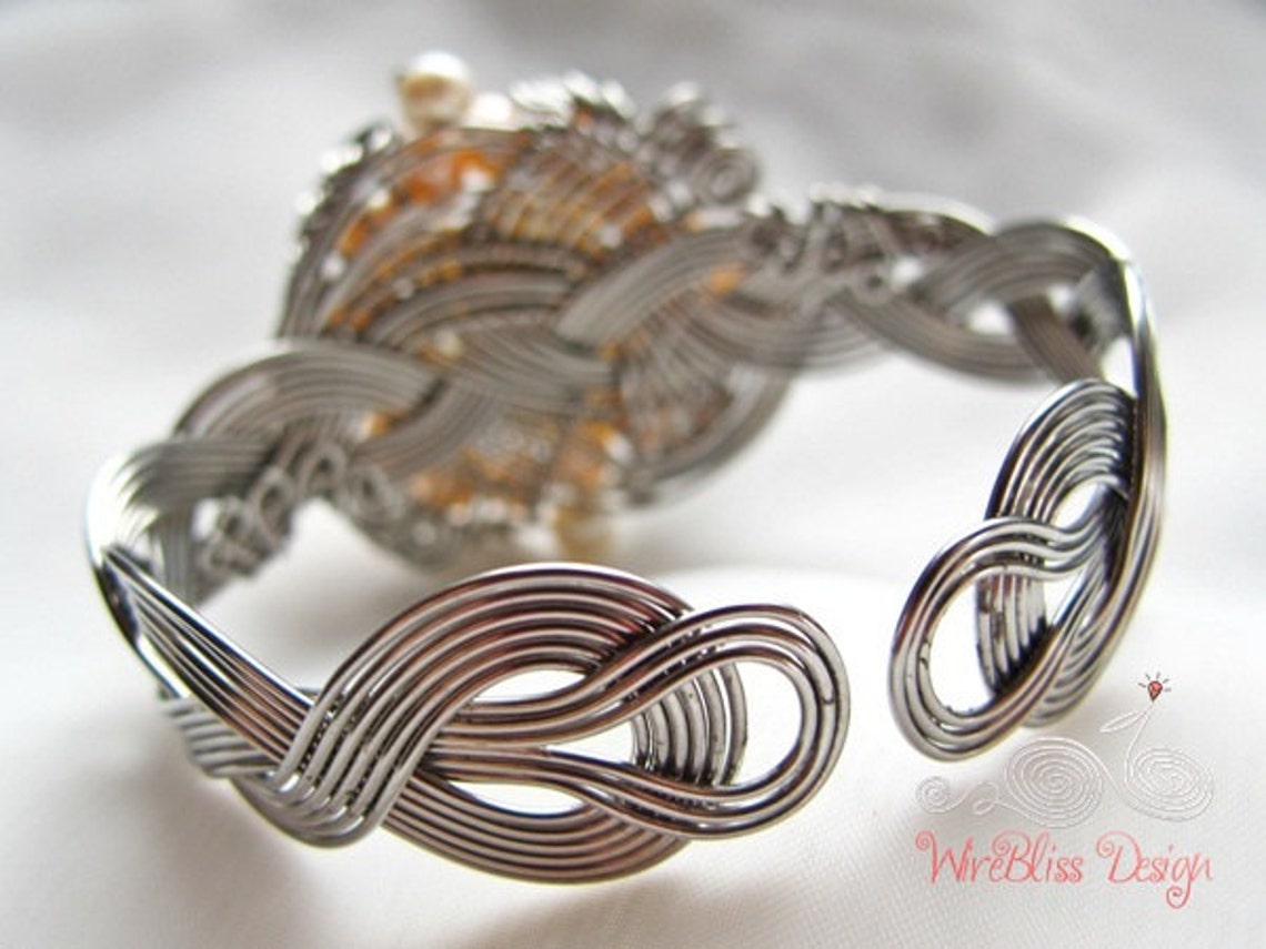 WIRE JEWELRY TUTORIAL- Braided Wire Cuff (meet Me Halfway) - Etsy