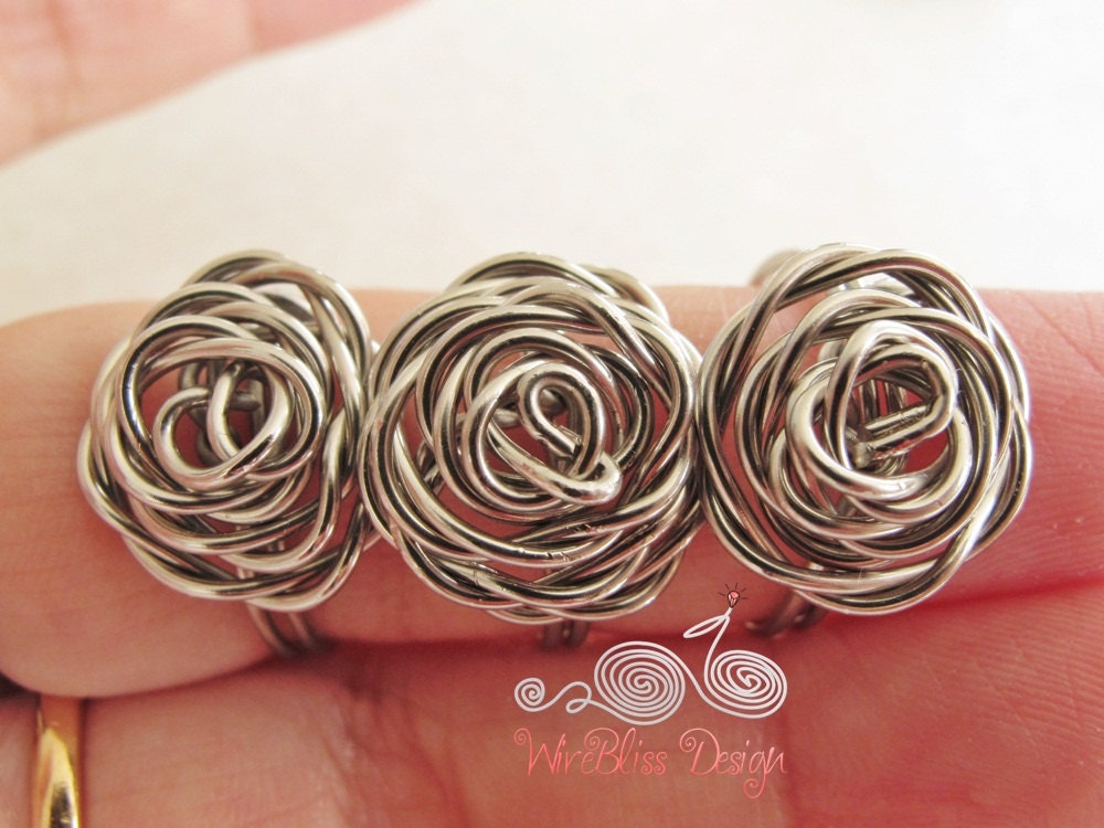 WIRE JEWELRY TUTORIAL Wire Wrapped Rose Ring | Etsy