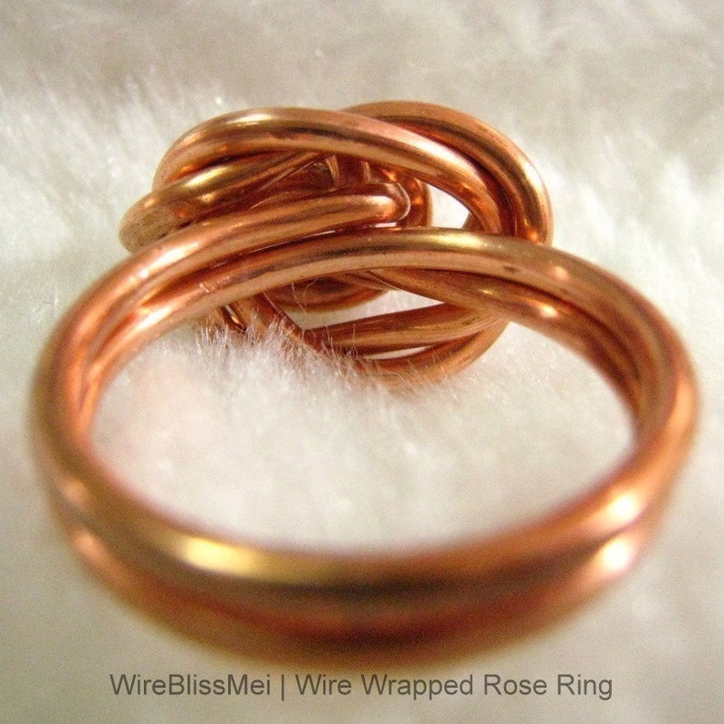 WIRE JEWELRY TUTORIAL - Wire Wrapped Rose Ring - Etsy