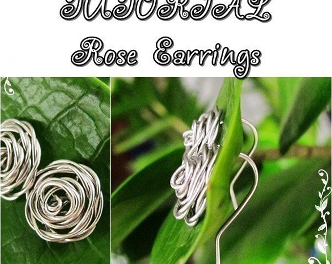TUTORIAL - Wire Wrapped Rose Earrings - Etsy