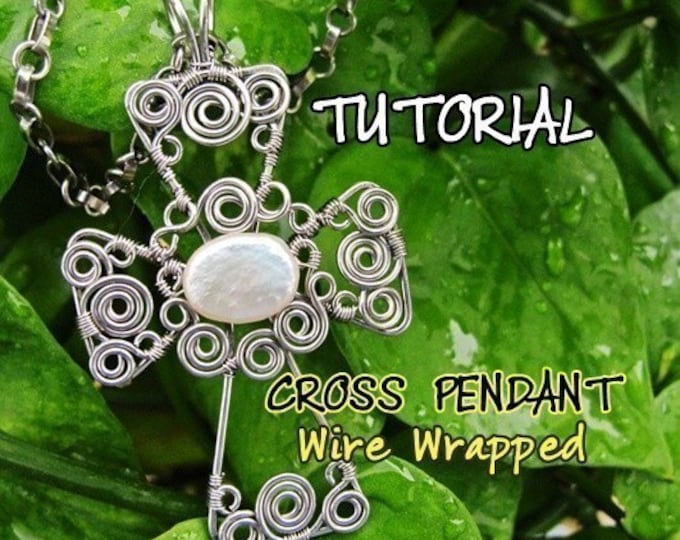 TUTORIAL Wire Wrapped Cross Pendant - Etsy