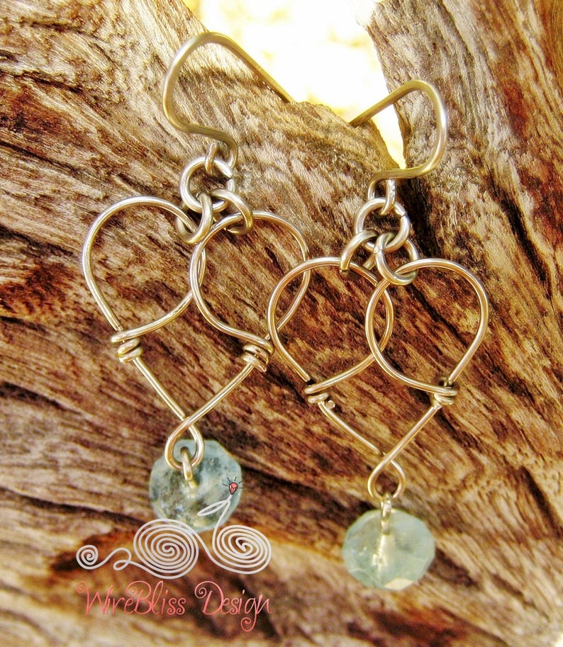 WIRE JEWELRY TUTORIAL - Heart to Heart Earrings - Etsy