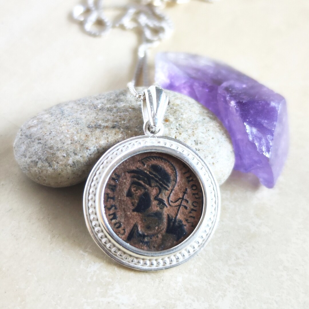 Constantine the Great Pendant, Christian Coin Necklace, Roman Coin ...