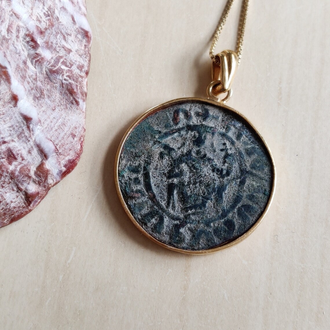 Large Ancient Coin Gold Medallion Armenia Crusader Latin - Etsy
