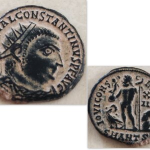Constantine the Great Coin Pendant, Roman Emperor Christian Necklace ...