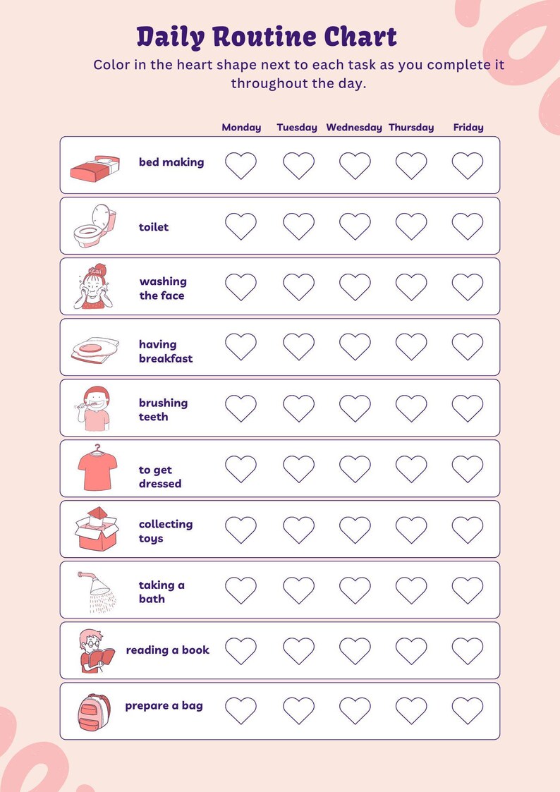 Daily Routine Cards for Kids: Teach Essential Skills With Fun Tasks ...