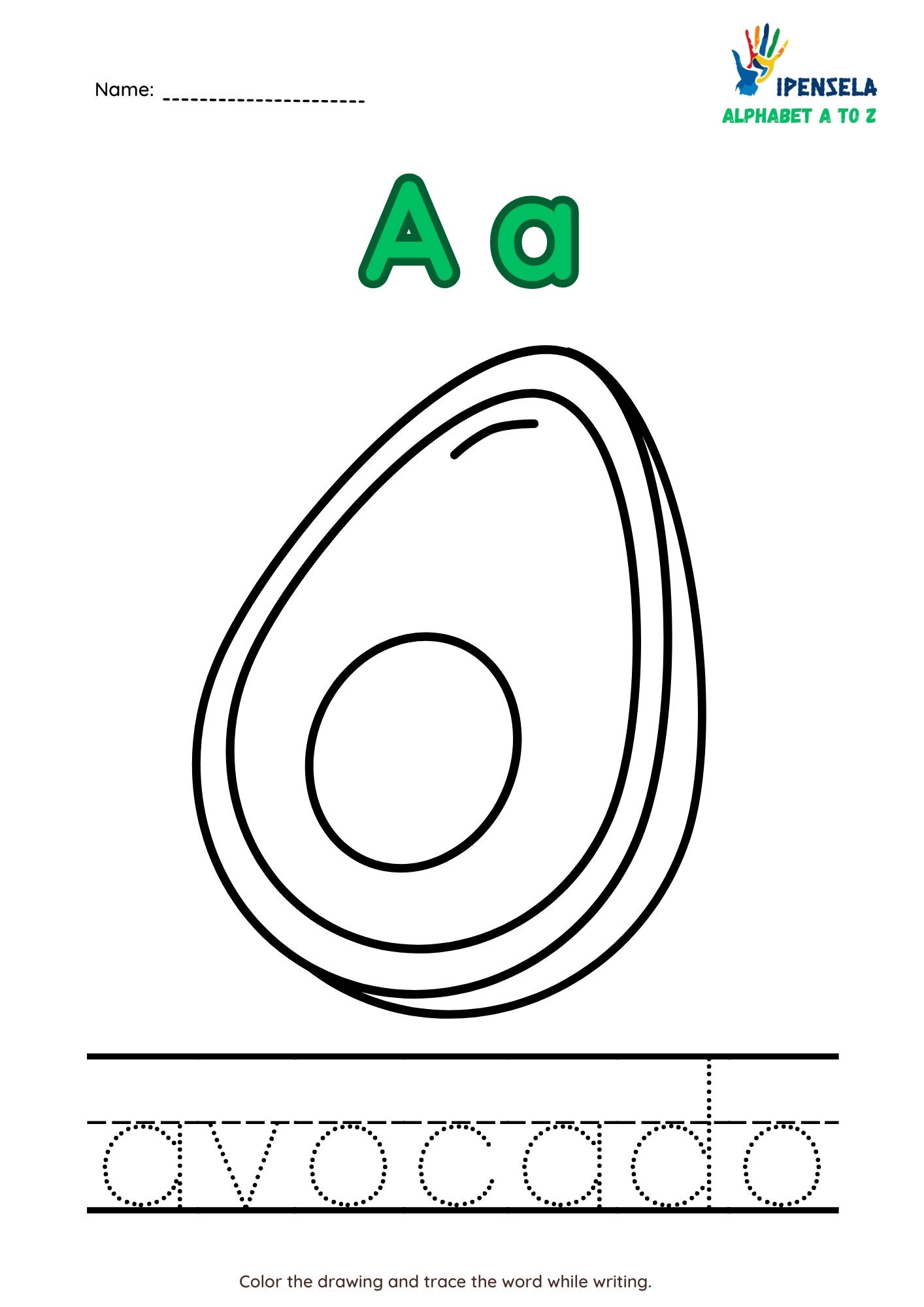 ABC Coloring Pages, Lettering Practice, Preschool Printables, Kids ...