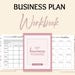 Printable Business Plan Workbook - Etsy