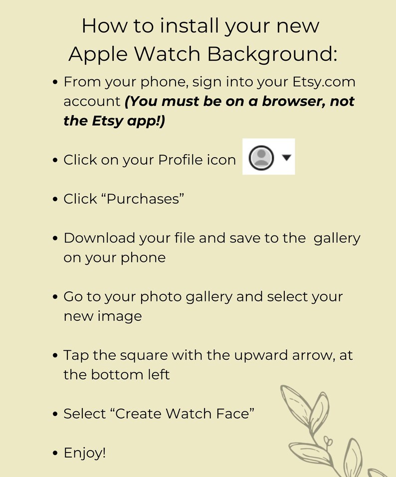Apple Watch Face Background: Neutral Color With Dandelions and Leaves ...