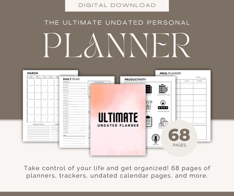 The Ultimate Undated Personal Planner - Etsy