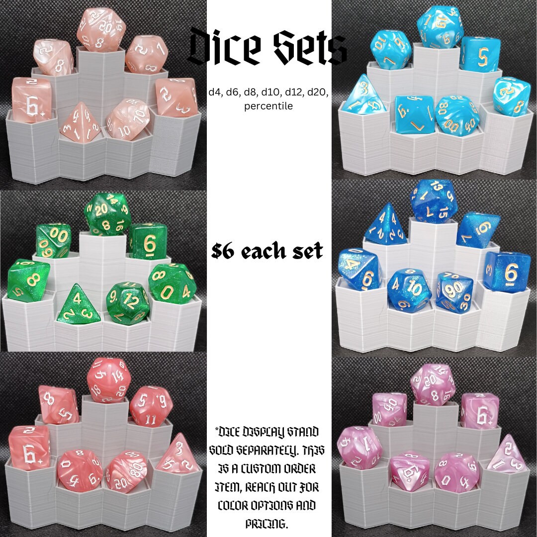 Polyhedral Dice Sets - Etsy