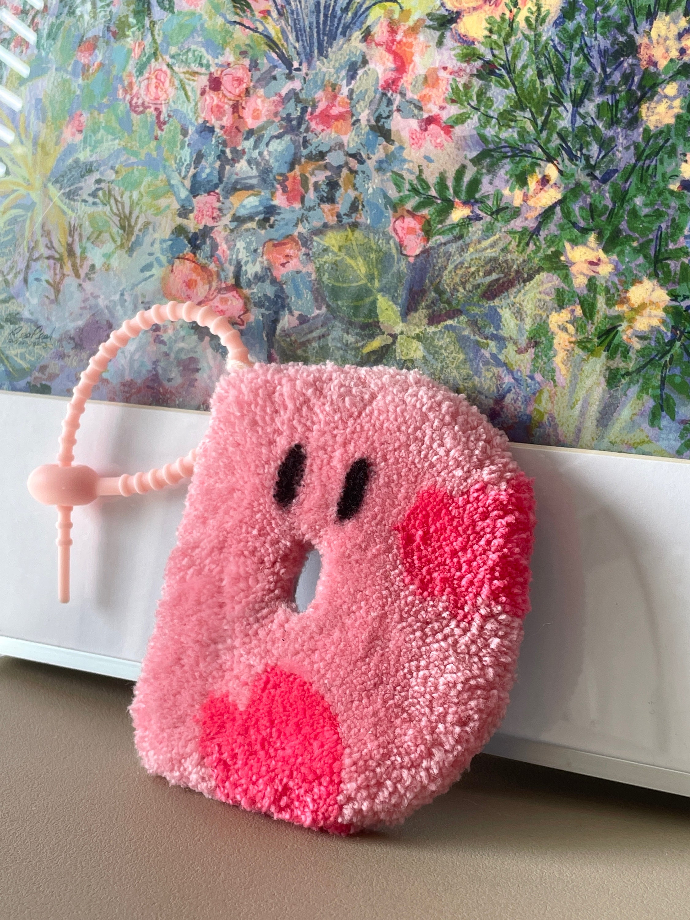 Custom Tufted Letter Pendant - Personalized Bag Charm - Handmade ...