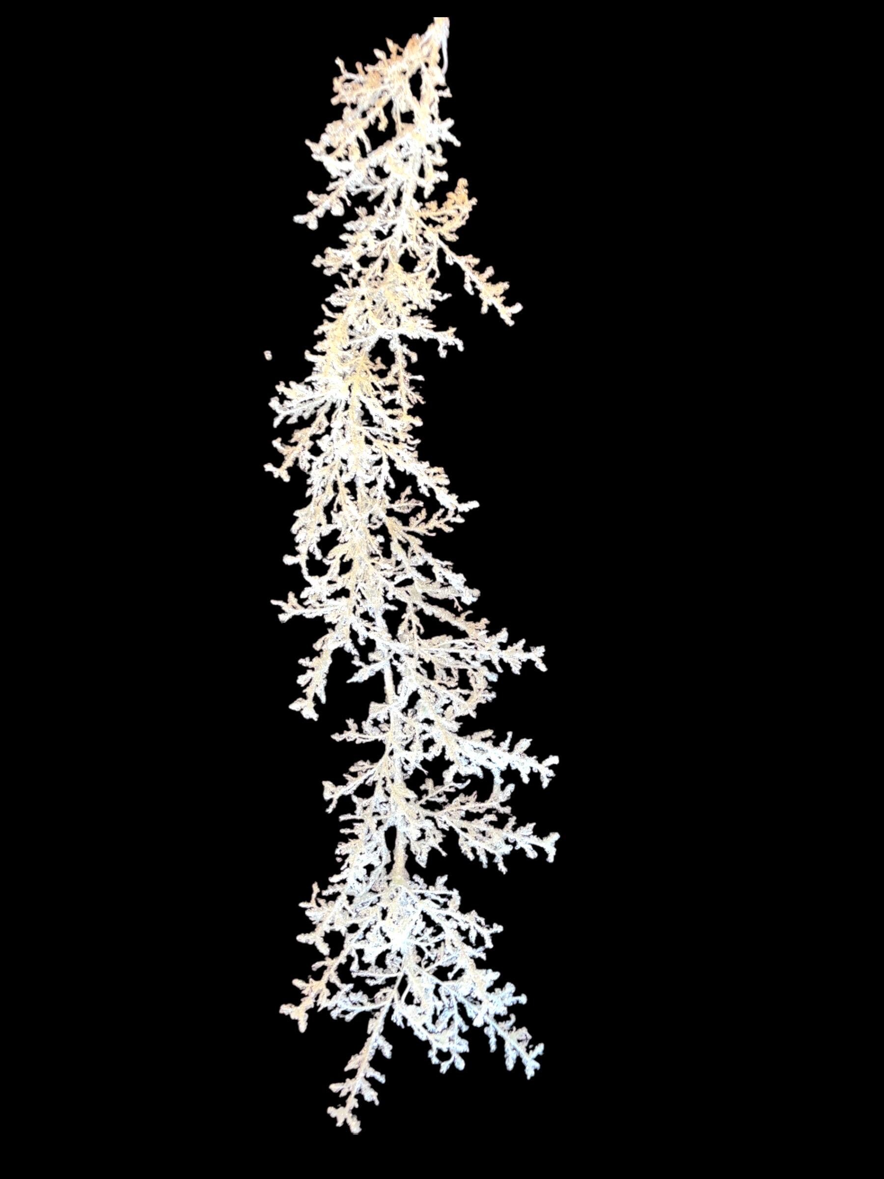 60” Ice Garland, White Glitz - Etsy