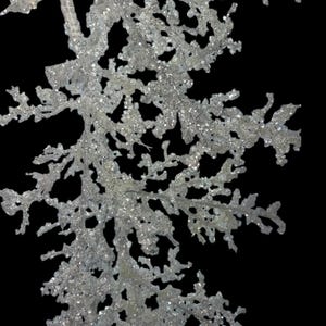60” Ice Garland, White Glitz - Etsy
