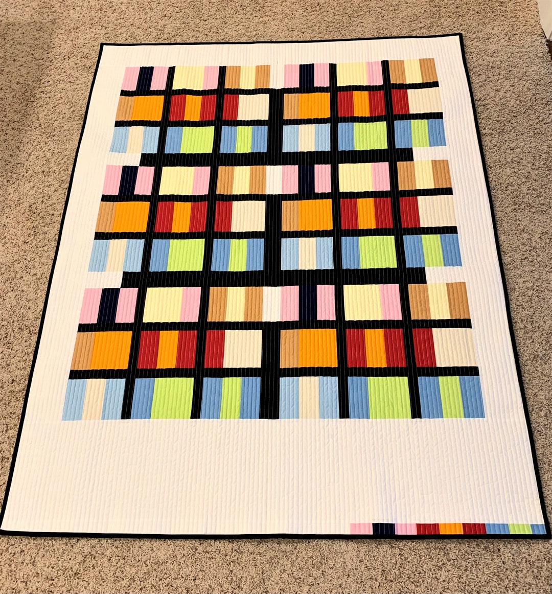 Colorful Blocks Wall Quilt - Etsy