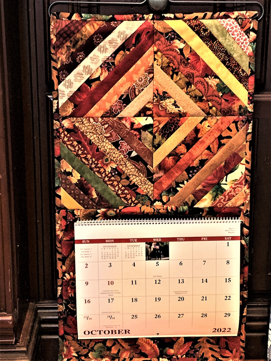 Quilted Calendar Wall Hanging Earth Tones - Etsy