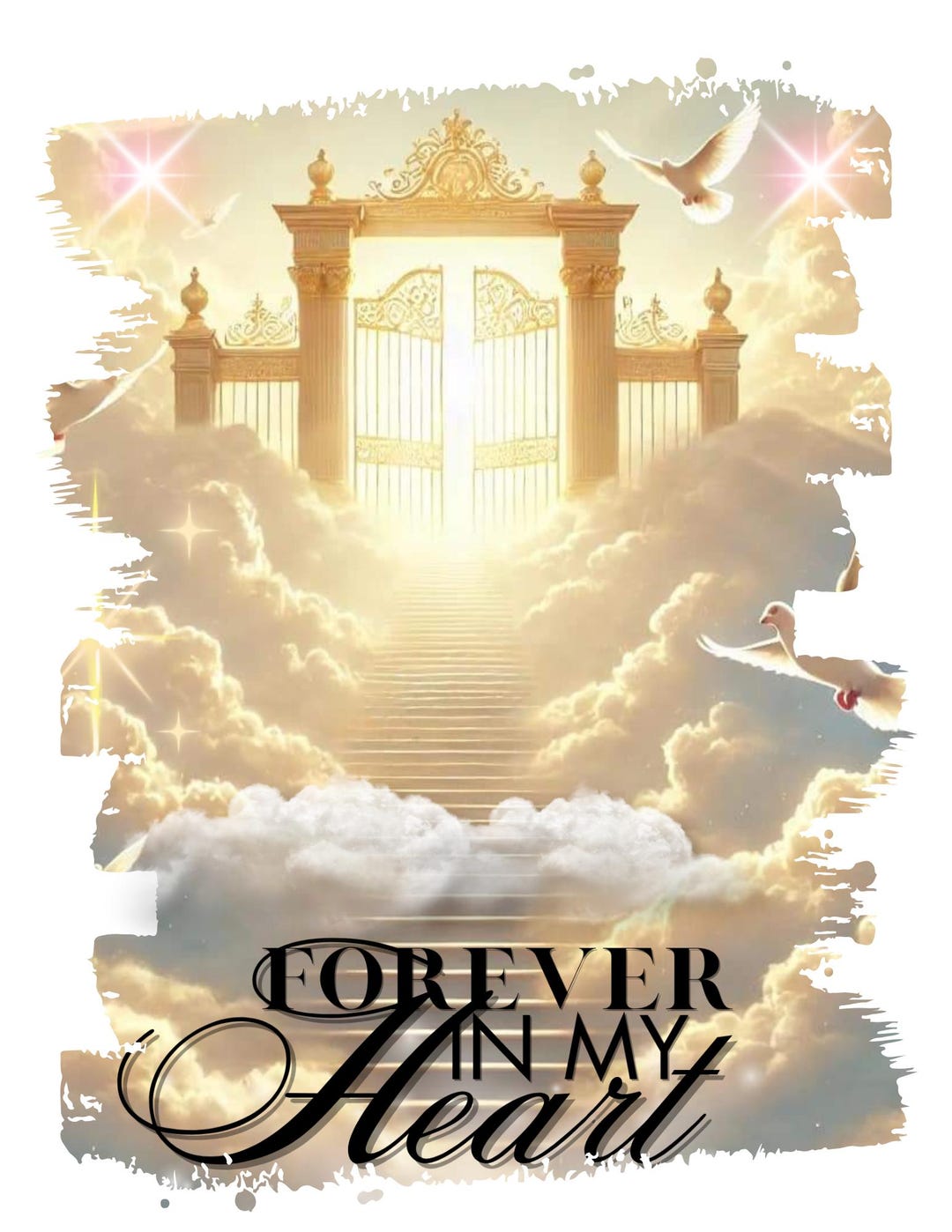 In Loving Memory GOLD (edit in CANVA) - Etsy