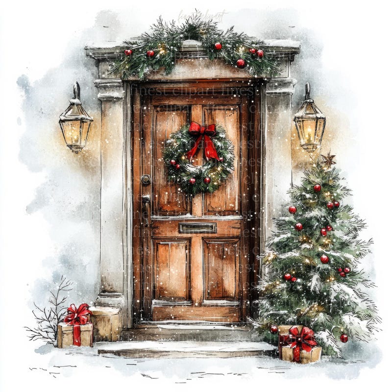 Xmas Door Poster - Etsy
