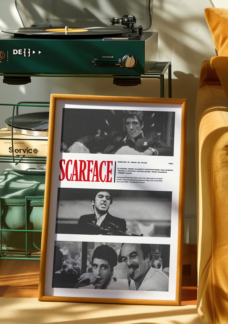 Scarface Poster Al Pacino Modern Movie Poster Movie Wall Decor Retro ...