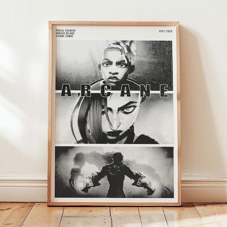 Arcane Poster League of Legends Aesthetic Poster Movie Poster Brutalism ...