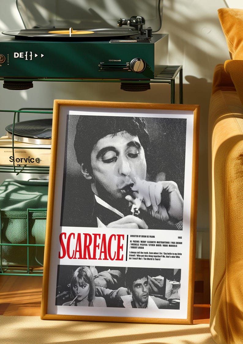 Scarface Poster Al Pacino Modern Movie Poster Movie Wall Decor Retro ...