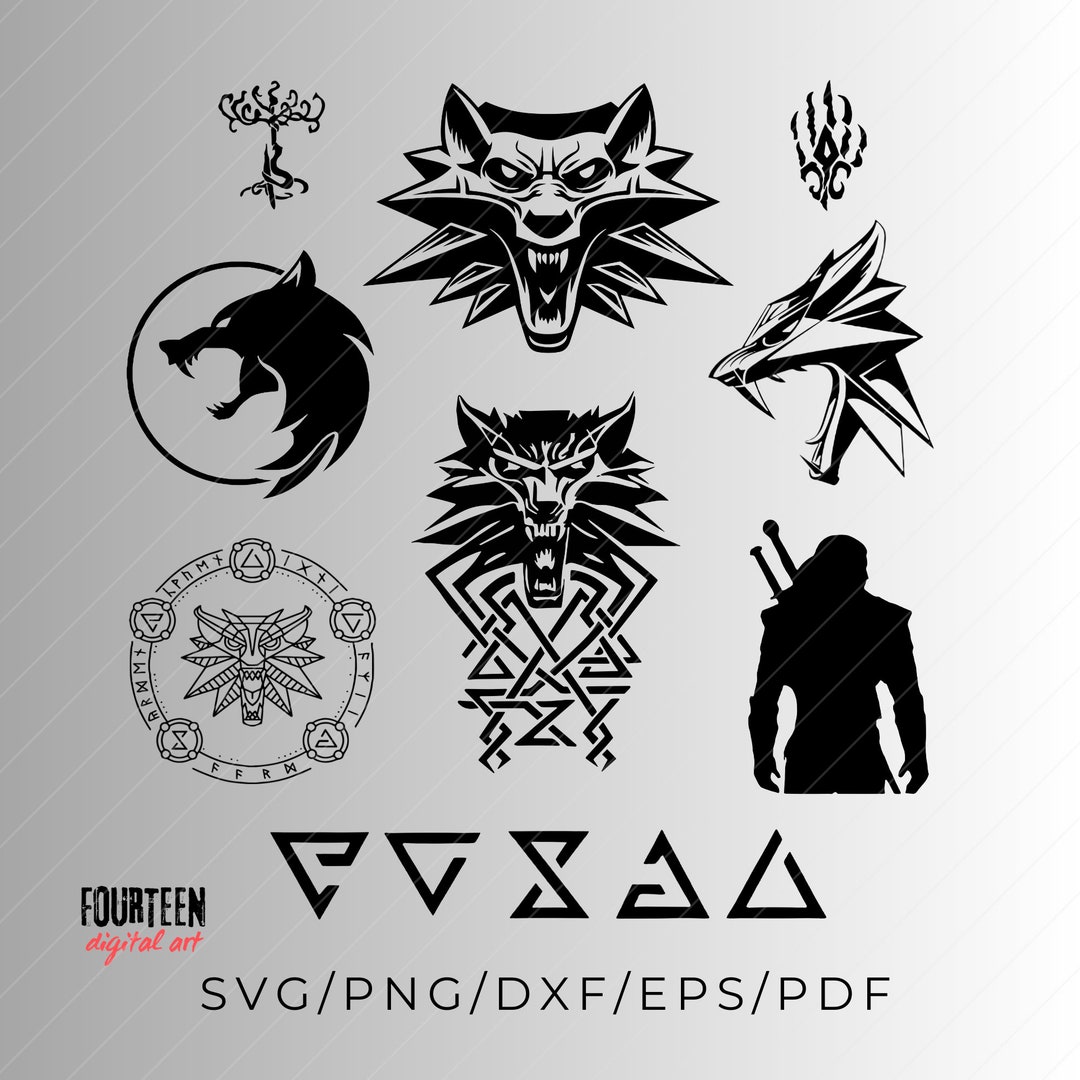 Witcher SVG Bundle, Cut File for Cricut, Printable Vector Designs ...