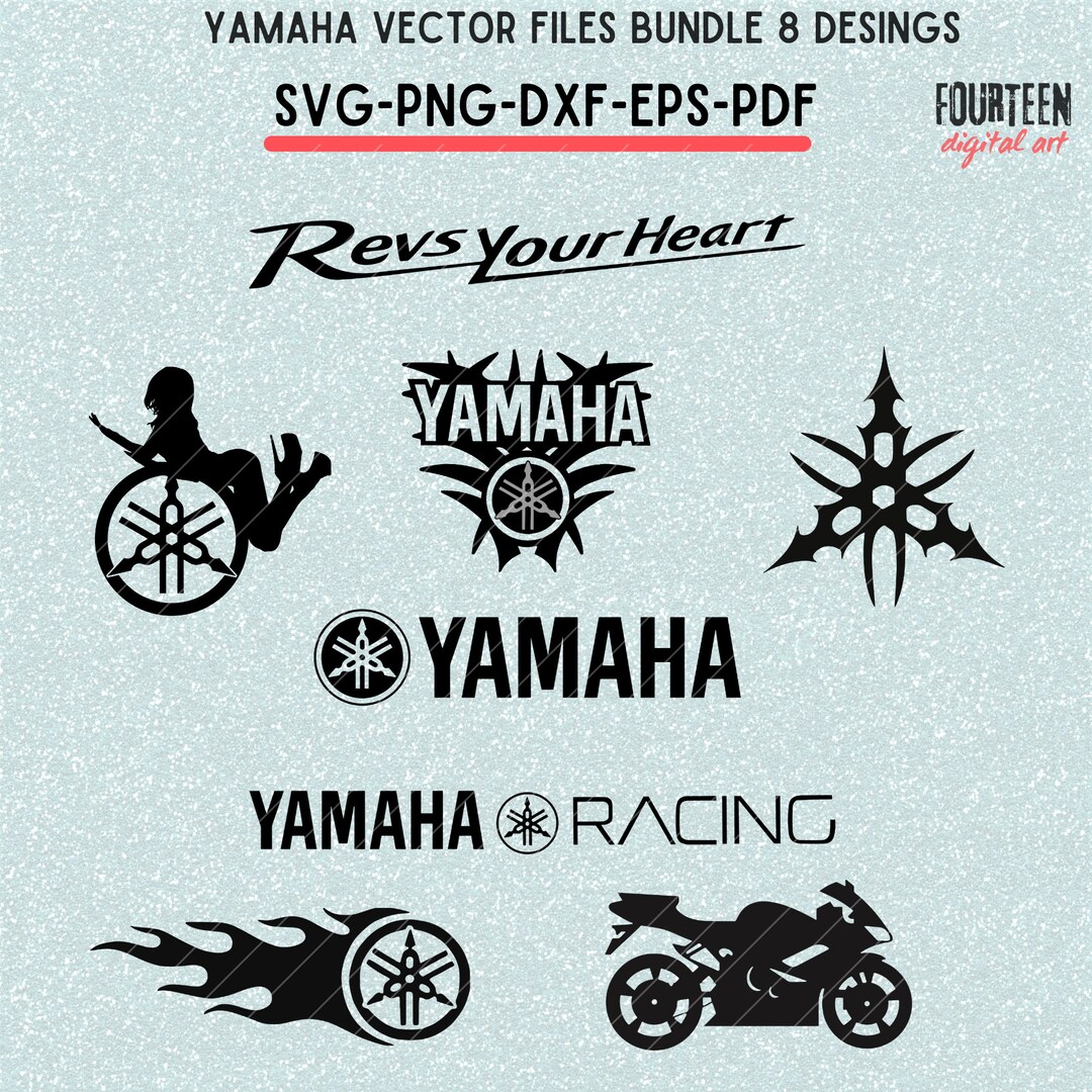 Yamaha SVG Bundle, Svg, Png, Pdf, Dxf, Eps, Cricut, Laser, Silhouette ...