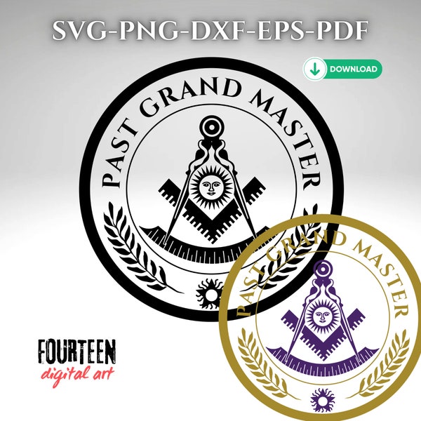 Masonic Logo Vector - Etsy