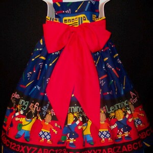 School BUS Border Dress CUSTOM Daisy Kingdom - Etsy