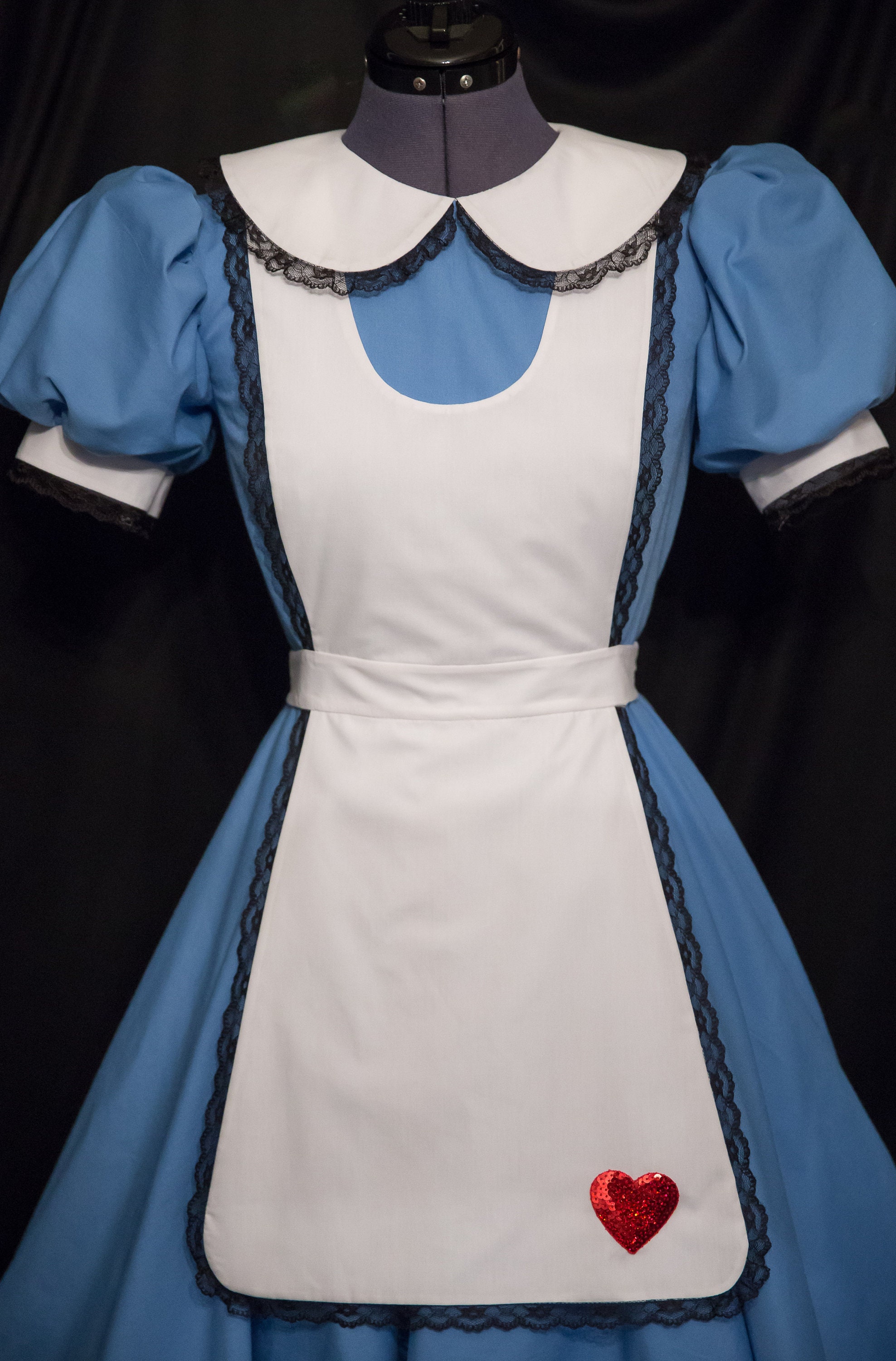 Adult Sz ALICE in WONDERLAND Deluxe Custom Costume BLACK Lace - Etsy