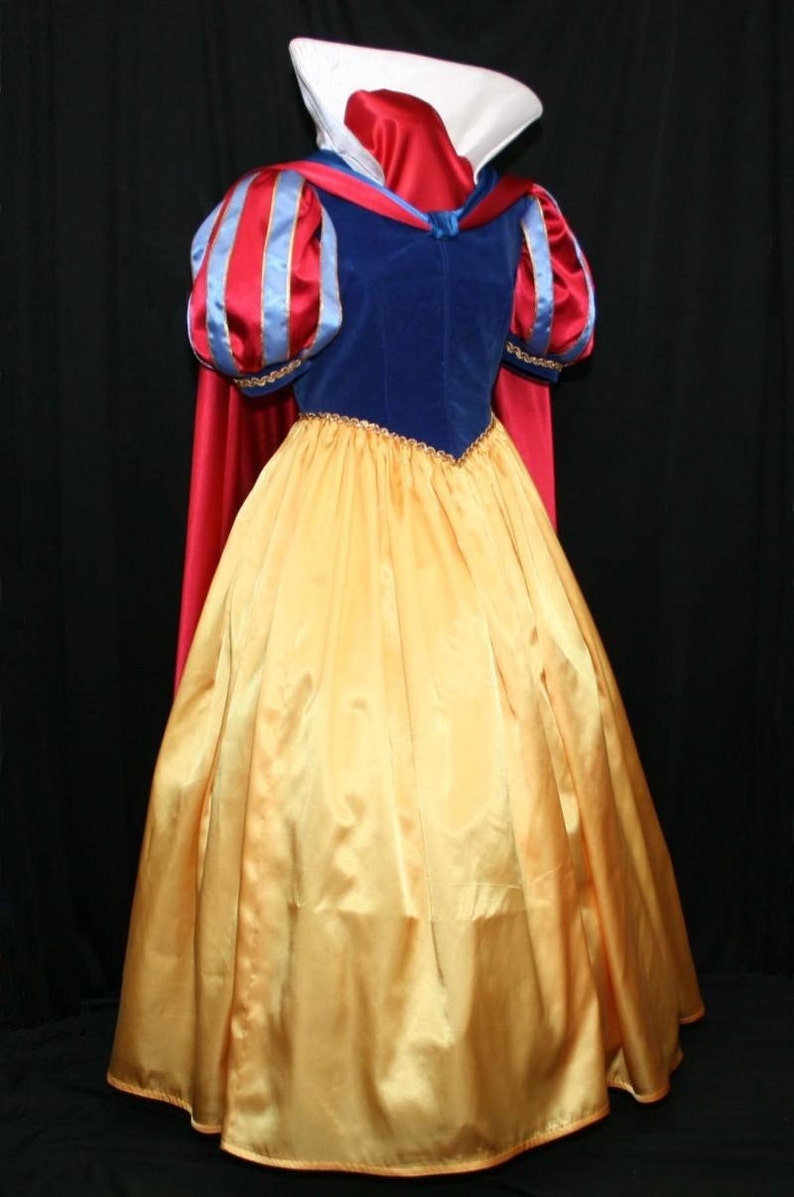 EXQUISITE Adult Snow WHITE Gown/cape/bow Costume Custom Size - Etsy