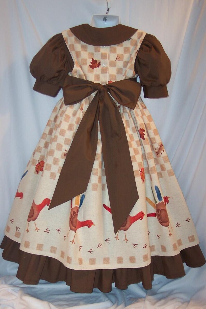 THANKSGIVING Turkey HANDPRINT Dress CUSTOM Size - Etsy