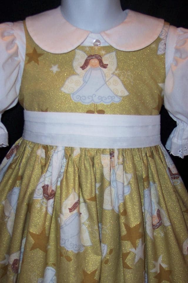 STUNNING Sparkly GOLDEN Angels Allover CHRISTMAS Dress - Etsy