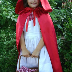 Little RED RIDING HOOD Dress/costume Set Custom Child Size - Etsy