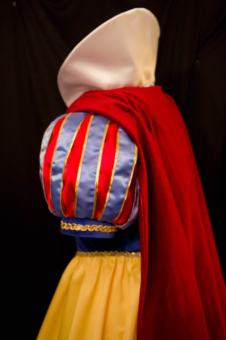 Amazing DELUXE Adult Snow WHITE Gown/Cape/Bow Costume Custom - Etsy España
