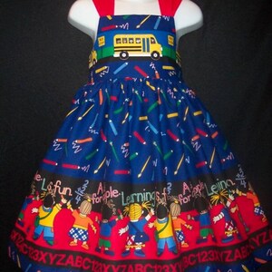 School BUS Border Dress CUSTOM Daisy Kingdom - Etsy