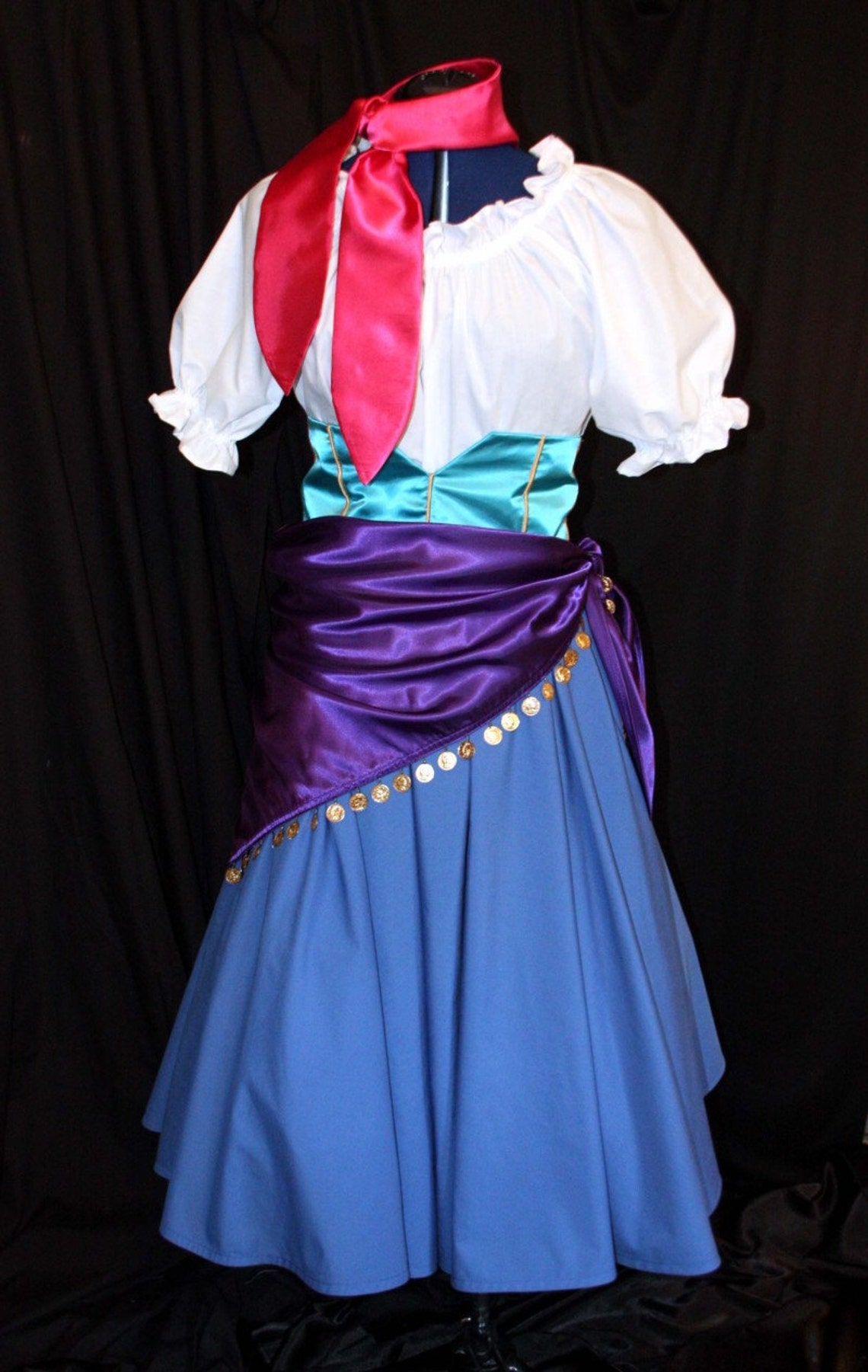 Hunchback ESMERELDA Gypsy ADULT COSTUME Custom Cosplay - Etsy