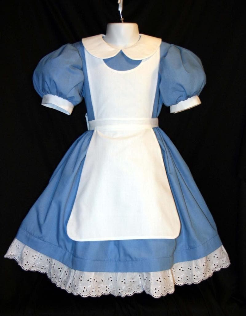ALICE in WONDERLAND Child Costume New Pinafore CUSTOM - Etsy