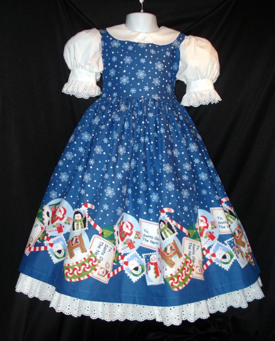 SANTA Snow Globes CHRISTMAS Dress Custom Size - Etsy