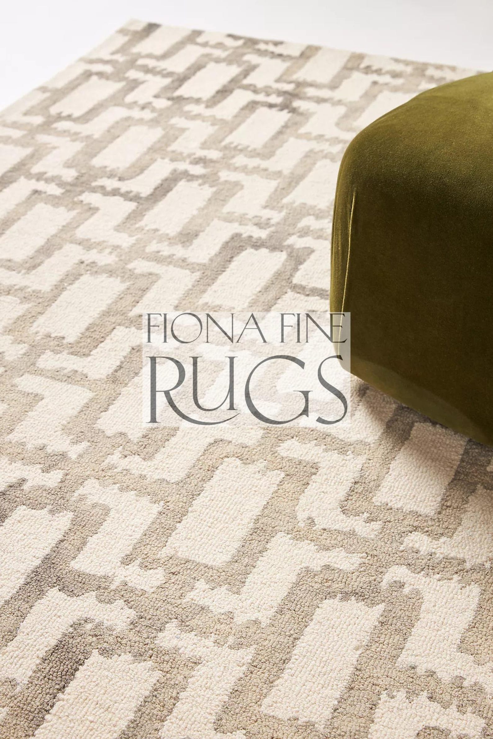 Hand-tufted Loop Pile Wool Rug -modern Textured Area Rug for Living ...