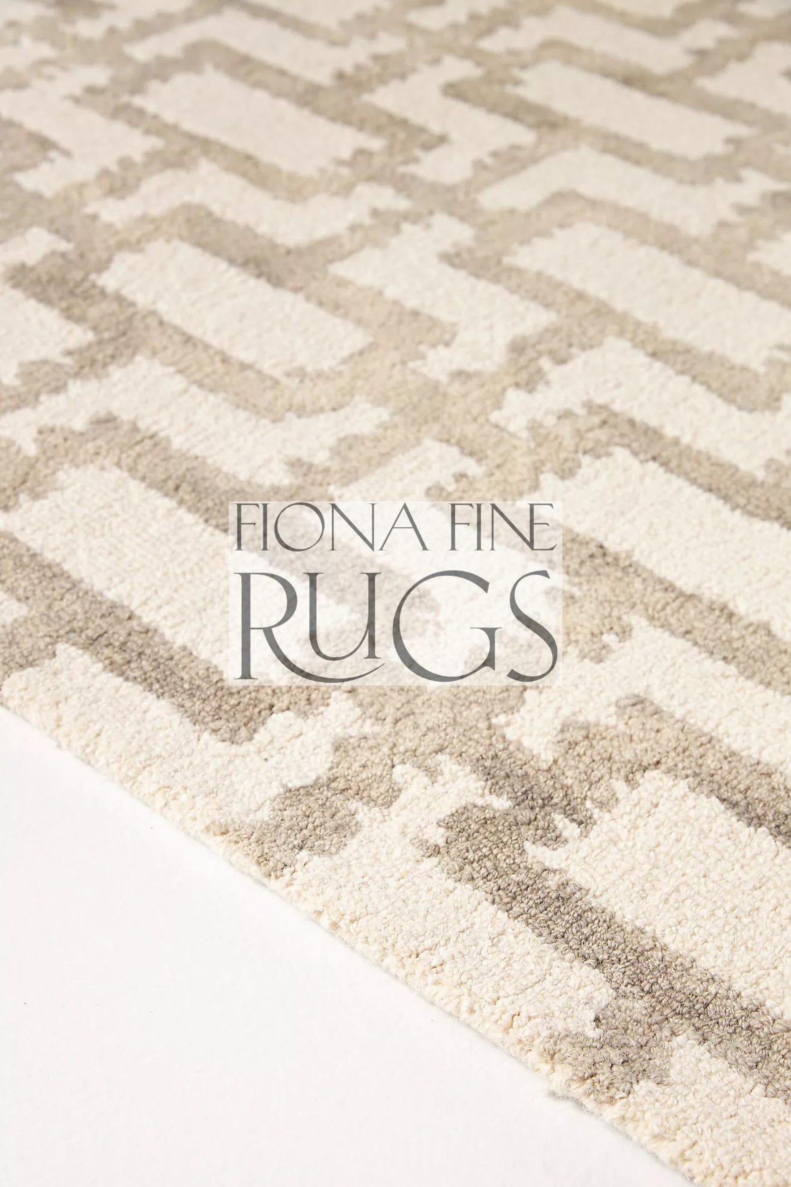 Hand-tufted Loop Pile Wool Rug -modern Textured Area Rug for Living ...