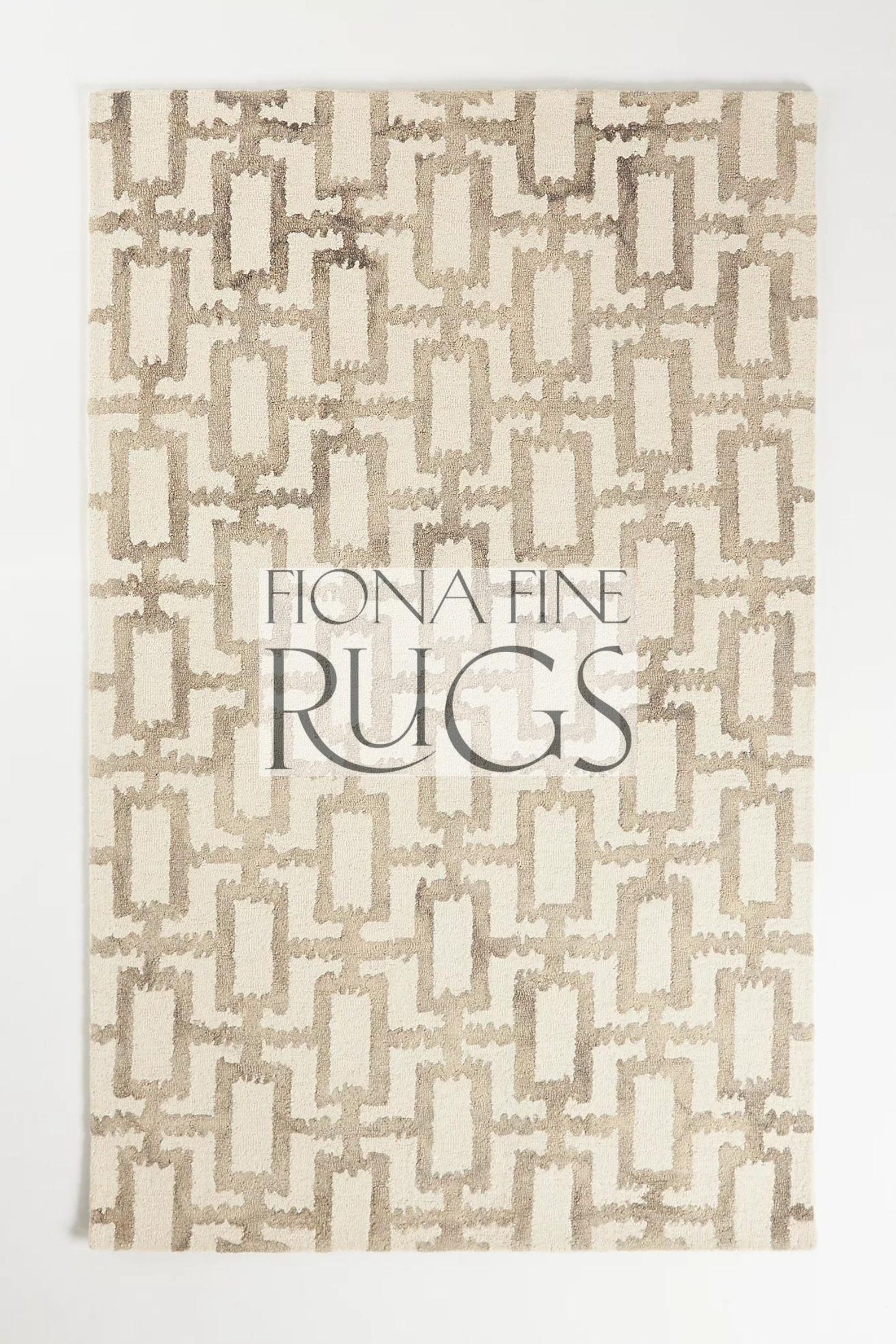 Hand-tufted Loop Pile Wool Rug -modern Textured Area Rug for Living ...