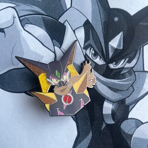 Mega Man Battle Network Bass Soul Enamel Pin Limited Edition 2x2 Inch ...