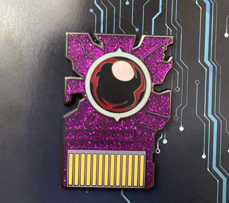 Dark Chip Enamel Pin Inspired by Mega Man Battle Network Series ...