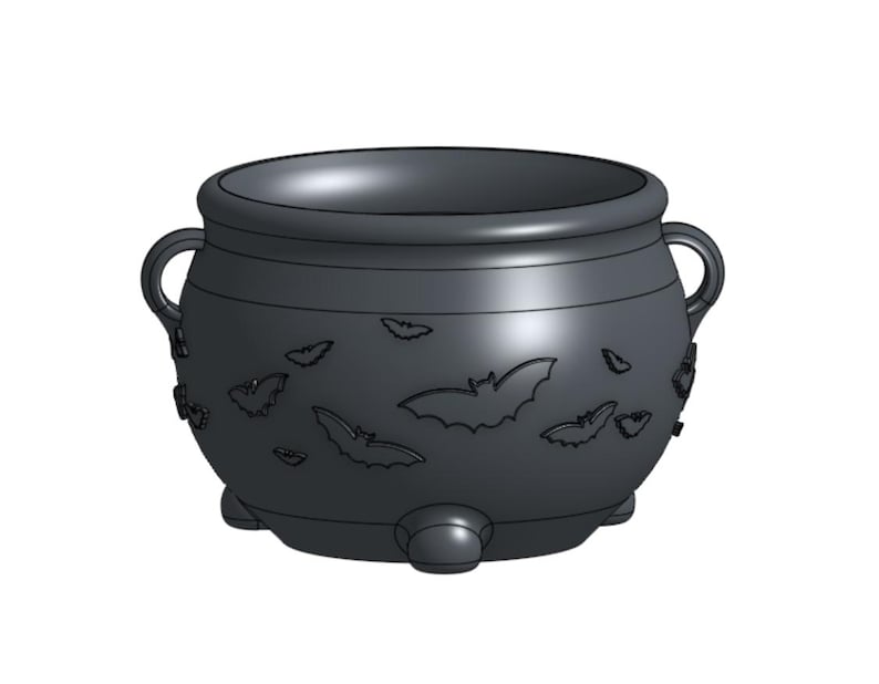 Witch's Magic Cauldron - STL File Pack - 3D Model for Decor or Planter ...
