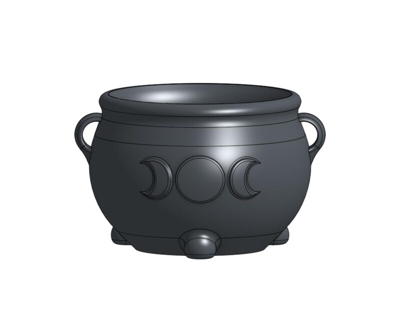 Witch's Magic Cauldron - STL File Pack - 3D Model for Decor or Planter ...