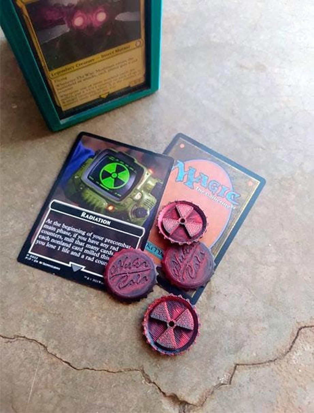 Radiation Counters for Fallout Magic Decks – Custom Nuka-cola Cap ...