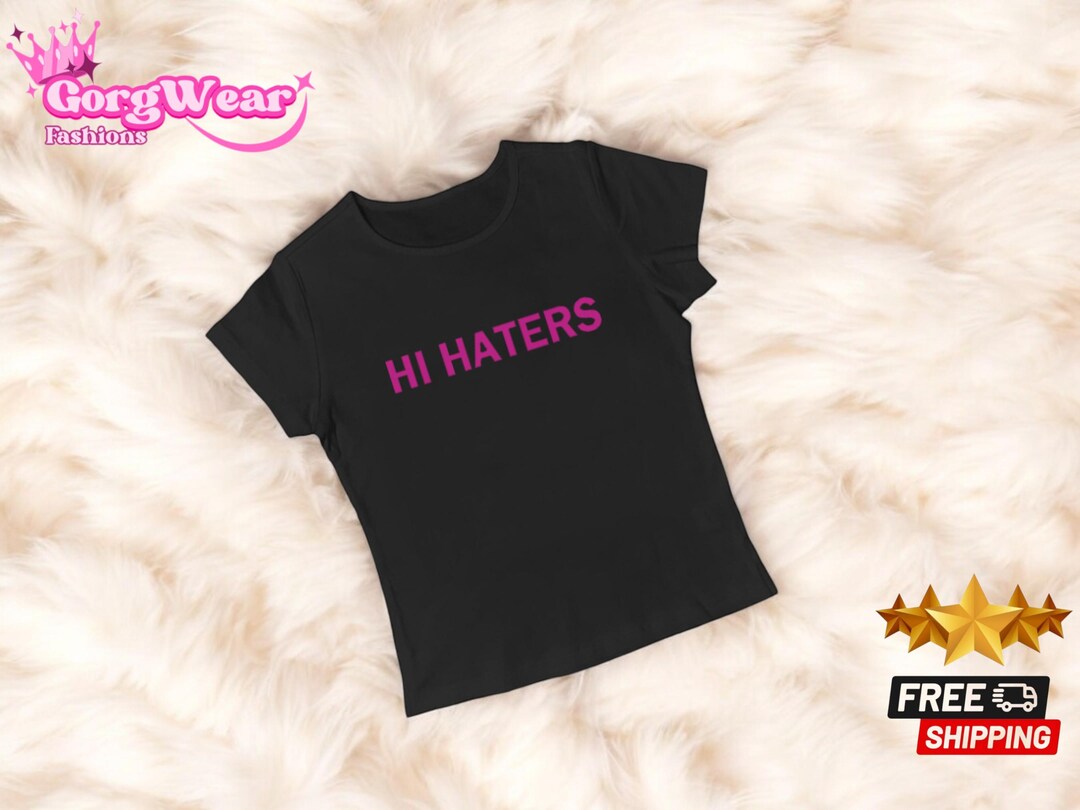 Women's Gothic Cropped Top | Trendy Y2K Midriff T-shirt | Punk Rock ...